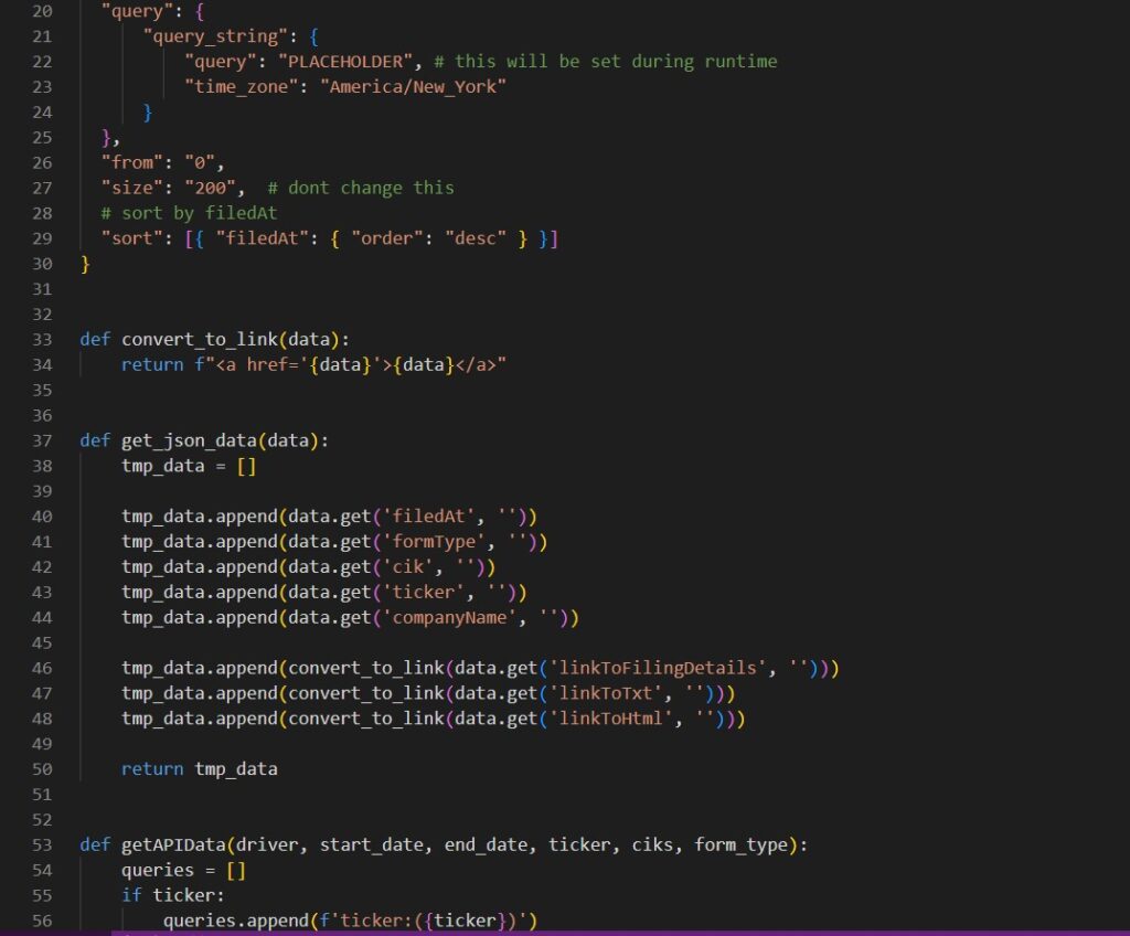 SEC Filings API Data Fetching with Python, Selenium & Requests